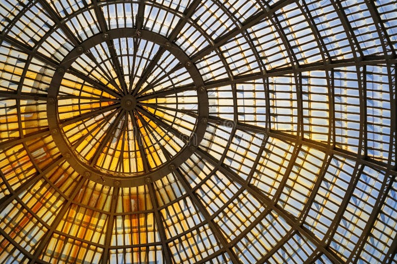 Stunning Architectural Dome with Radiant Geometric Pattern Stock Photo ...