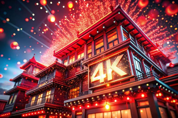 Stunning Architectural Flow Visualization a 4K Red Light Particle ...