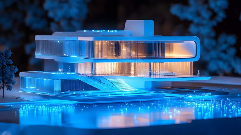 A Stunning Architectural Model Showcasing Modern Design with ...