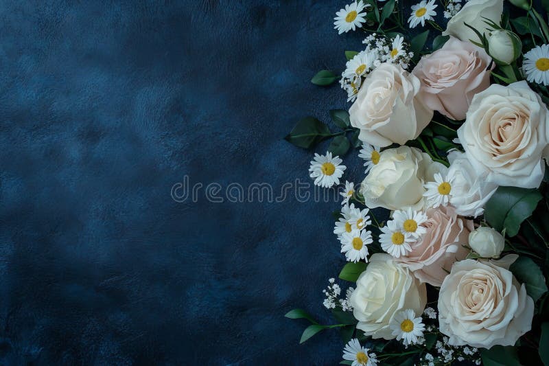 A Stunning Arrangement of Assorted Flowers Set Against a Dark Backdrop ...