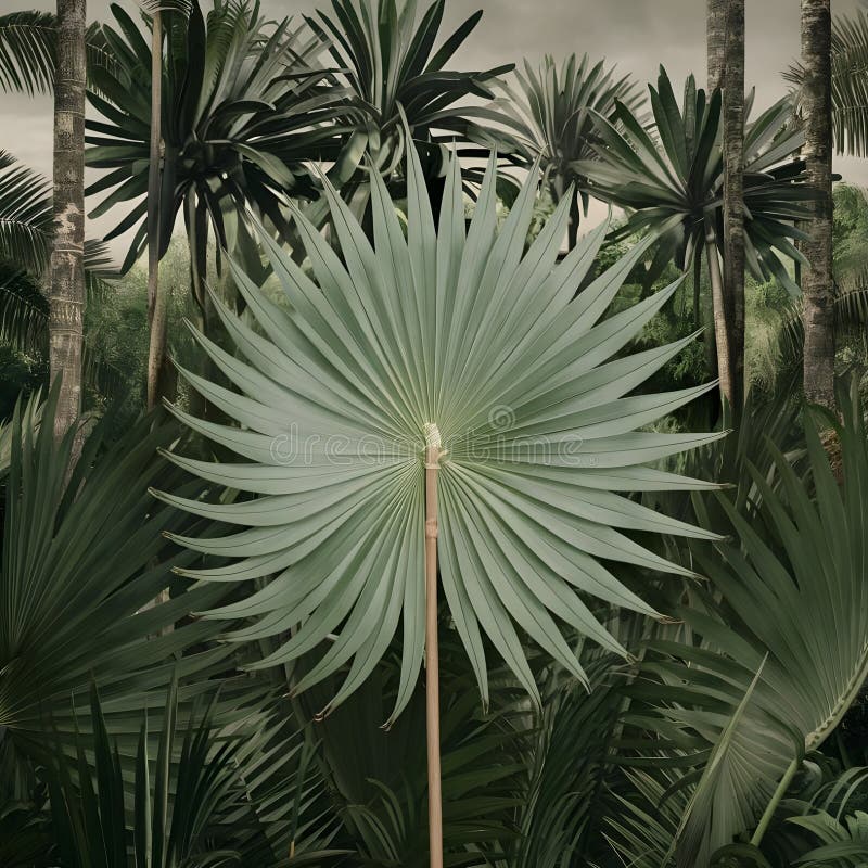A Stunning Arrangement of Tropical Palm Leaves Stock Image - Image of ...