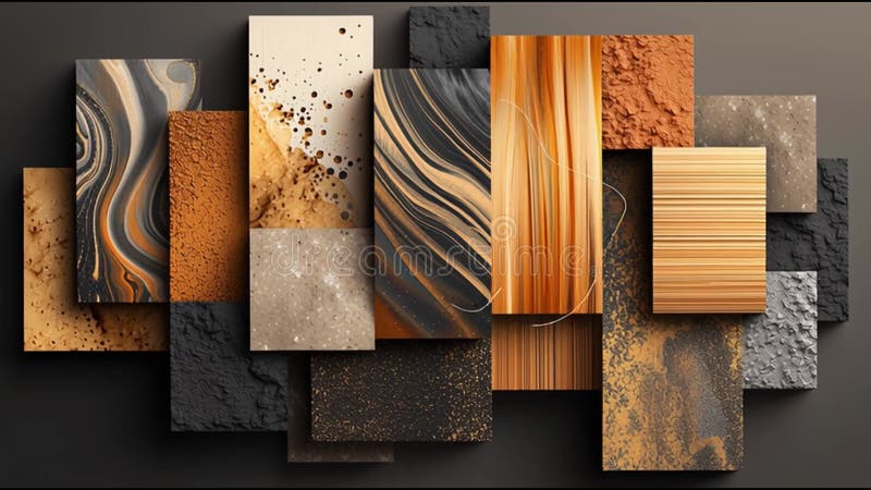 Unique Collection of Textured Panels Showcasing Diverse Materials and ...