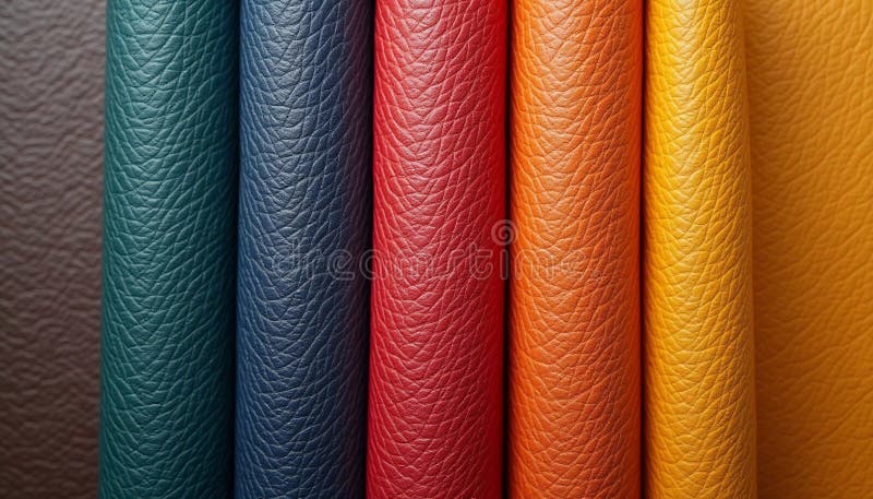 A Stunning Array of Artificial Leather Displays Various Shades ...