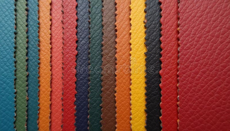 A Stunning Array of Artificial Leather Samples Lines the Surface ...