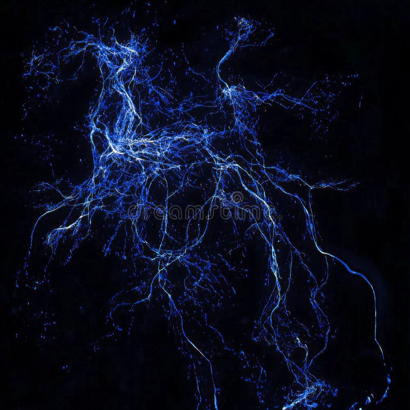 A Stunning Array of Blue Particles Erupts into a Bright Display ...