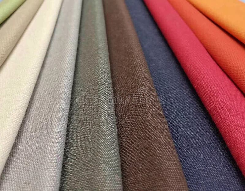 A Stunning Array of Fabric Samples Showcasing Various Colors, Ideal for ...