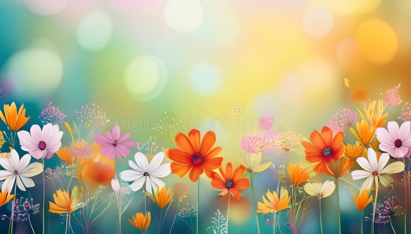 Stunning Array of Flowers is Forming a Vibrant and Colorful Backdrop in ...