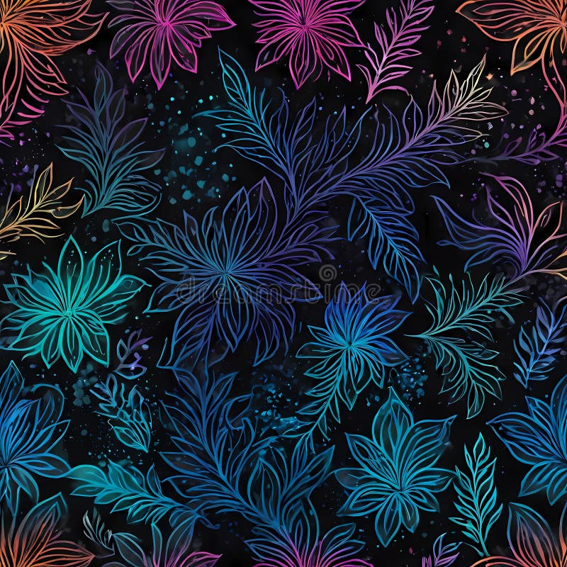 A Stunning Array of Flowers and Leaves Showcases a Rich Blend of Colors ...