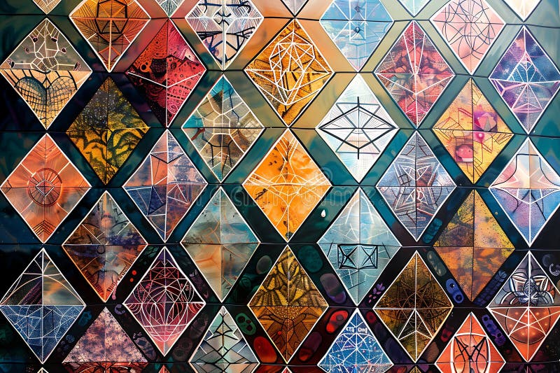 A Stunning Array of Geometrically Designed Diamond-Shaped Artworks ...