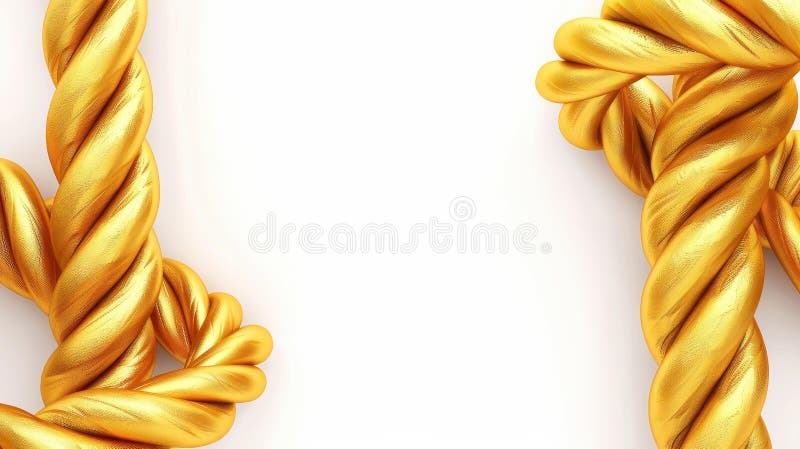 A Stunning Array of Gold Ropes, Featuring Both Straight and Twisted ...