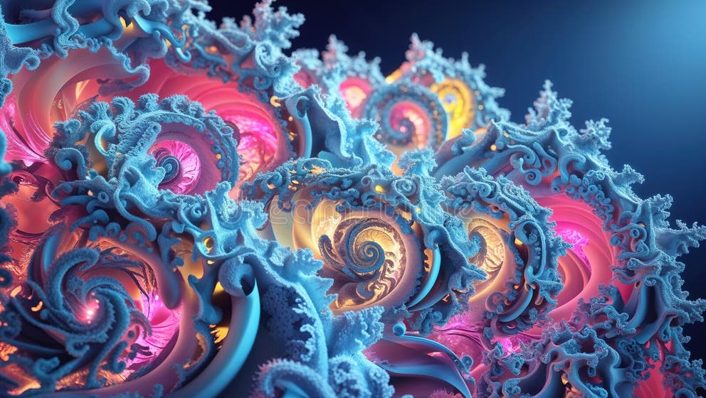 A Stunning Array of Intertwining 3D Shapes Forms a Mesmerizing Abstract ...