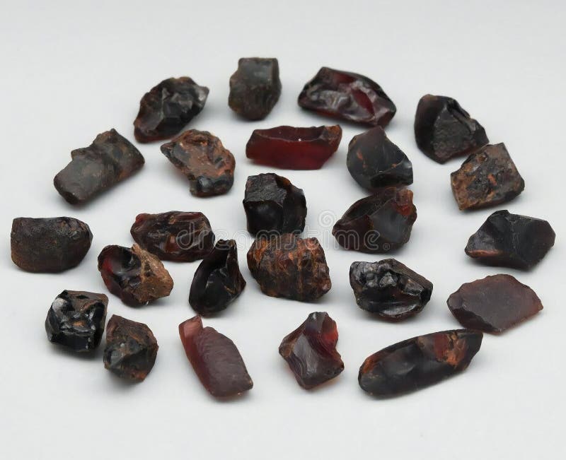 A Stunning Array of Raw Garnet Crystals Showcasing Nature S Rich Colors ...