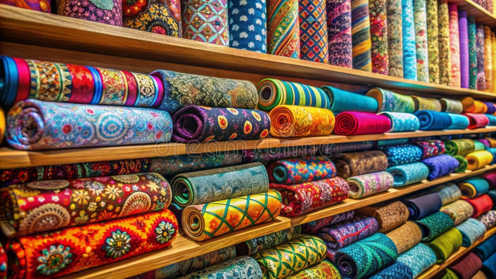 A Stunning Array of Vibrant Fabrics in Assorted Colors and Patterns ...
