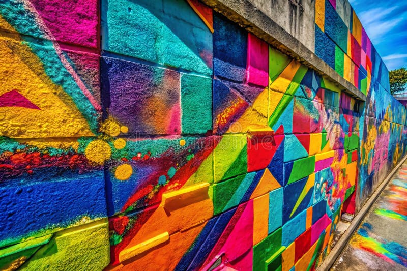 Stunning Artistic Concrete Wall an Aerial Perspective Capturing ...