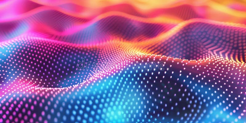 This Stunning Artwork Displays a Captivating Wave Design with Vibrant ...