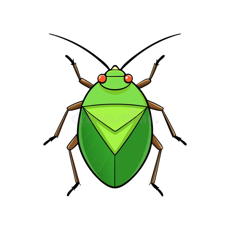 Stunning Artwork of Green Stink Bug Emphasizing Its Beauty Stock ...