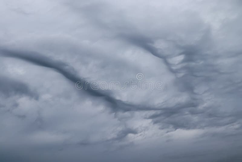 Stunning Asperatus Cloud Formations in the Sky Stock Photo - Image of ...