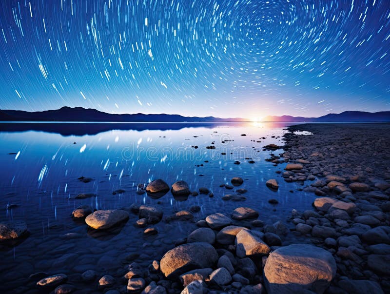 Stunning Astrophotograph of a Vivid Night Sky with Stars Stock ...