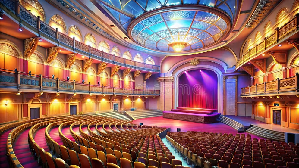 Stunning Auditorium Interior a Breathtaking Digital Rendering of a ...