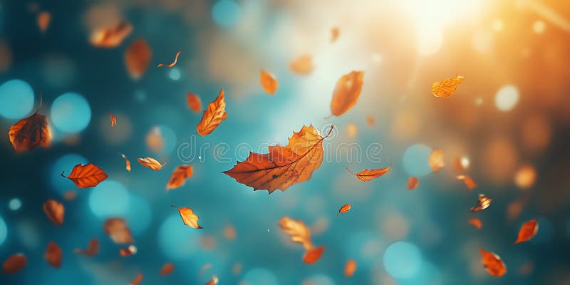 Stunning Autumn Leaves Background Free Fall Image Stock Illustration ...