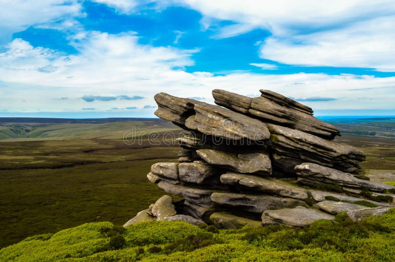 Stunning Back Tor, Overlooking the Beautiful Upper Derwent Valley, Peak ...