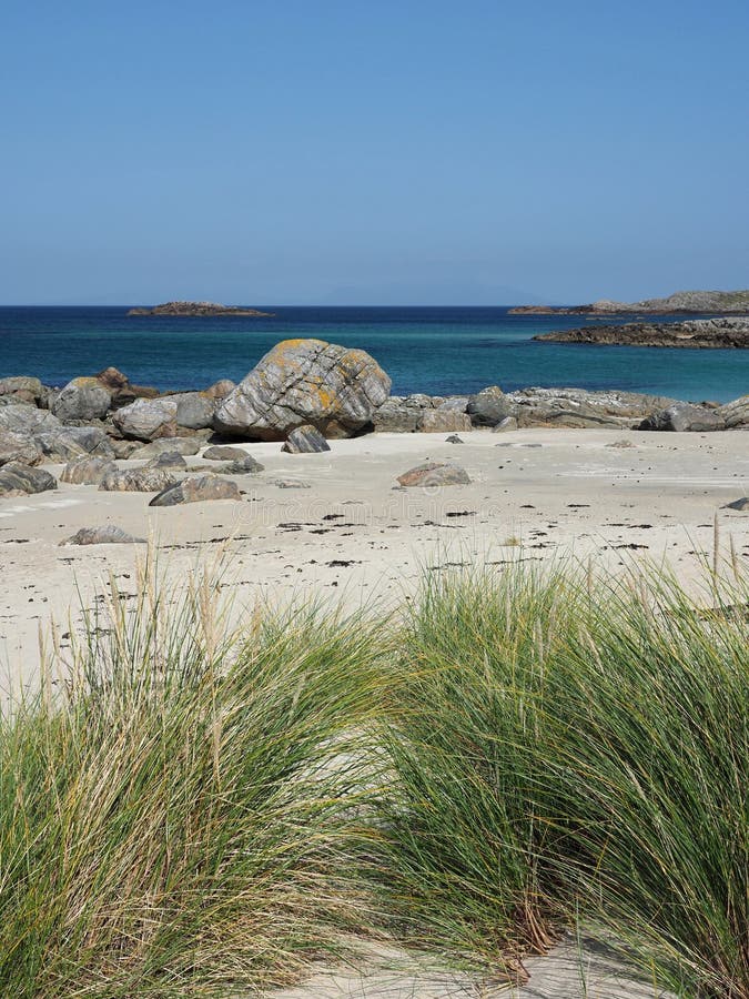 Stunning Beach on the Isle of Coll. Inner Hebrides. Scotland Stock ...