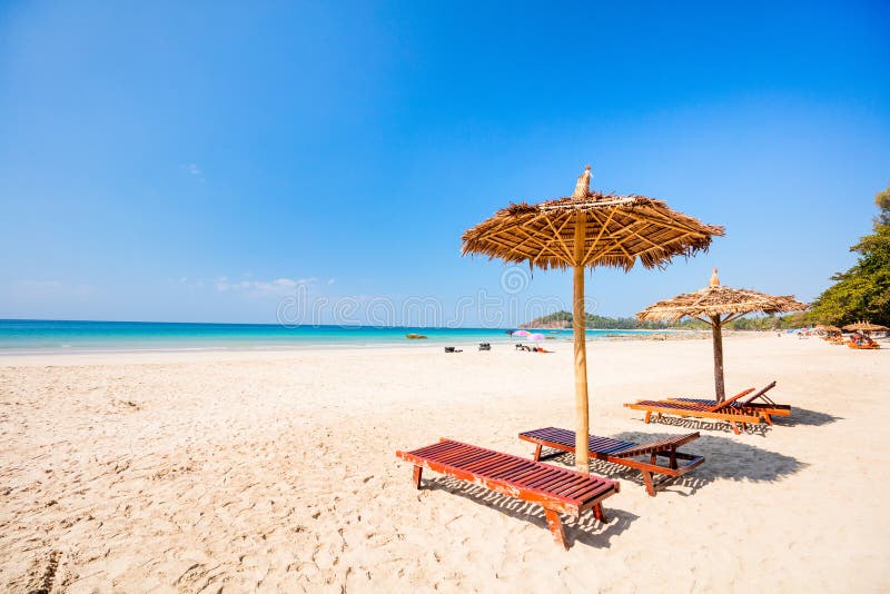 Stunning beach in Myanmar stock photo. Image of coastline - 142991672