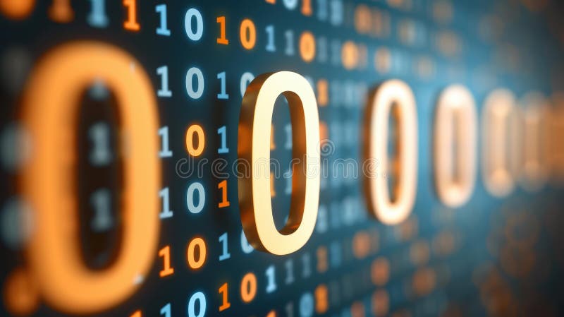 Stunning Binary Code Background with Futuristic Cyberspace Feel. Ideal ...