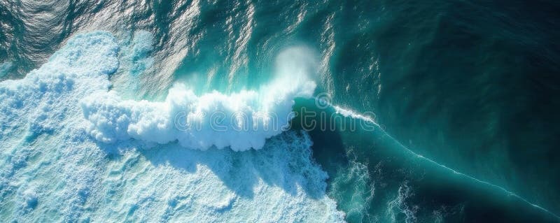Stunning Bird S Eye View of Powerful Ocean Waves, Stunning, Ocean Stock ...