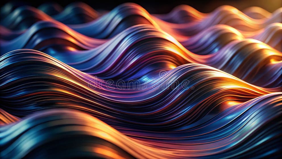 Stunning Black Abstract Wave Background with TiltShift Miniature Effect ...