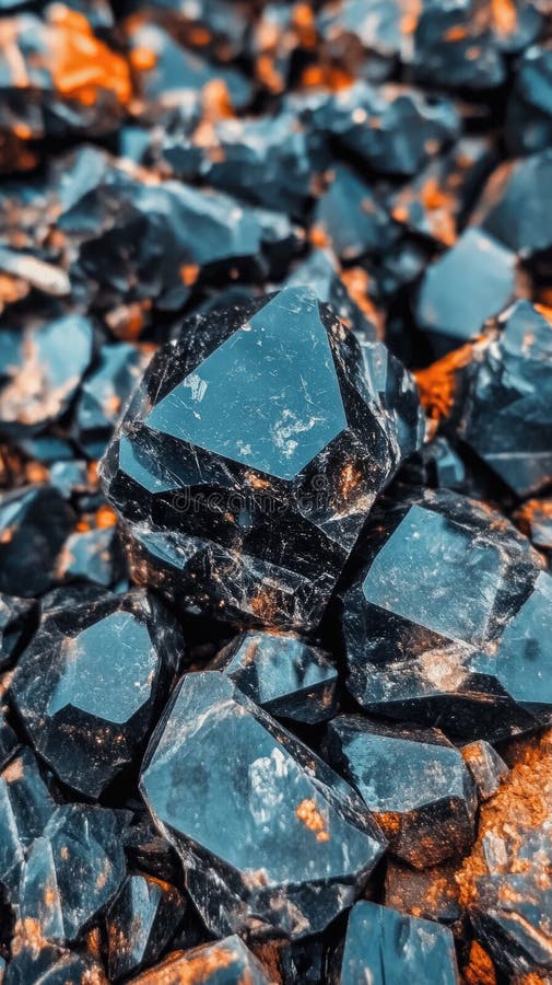 A Stunning Black Crystal Cluster Showcases Its Sharp Points and Natural ...