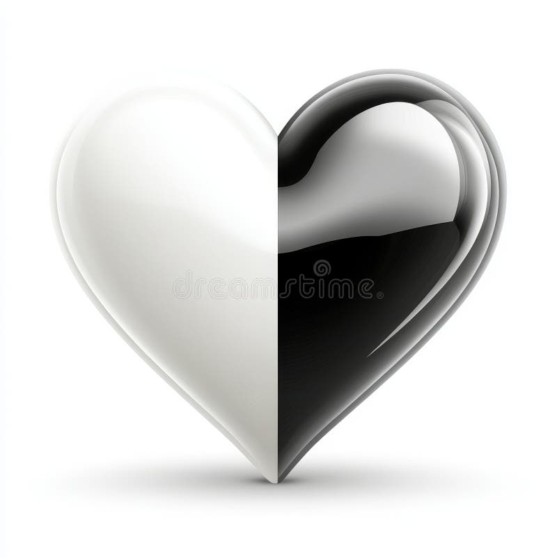 Stunning Black Heart Silhouettes are Used To Create Elegant Visuals in ...