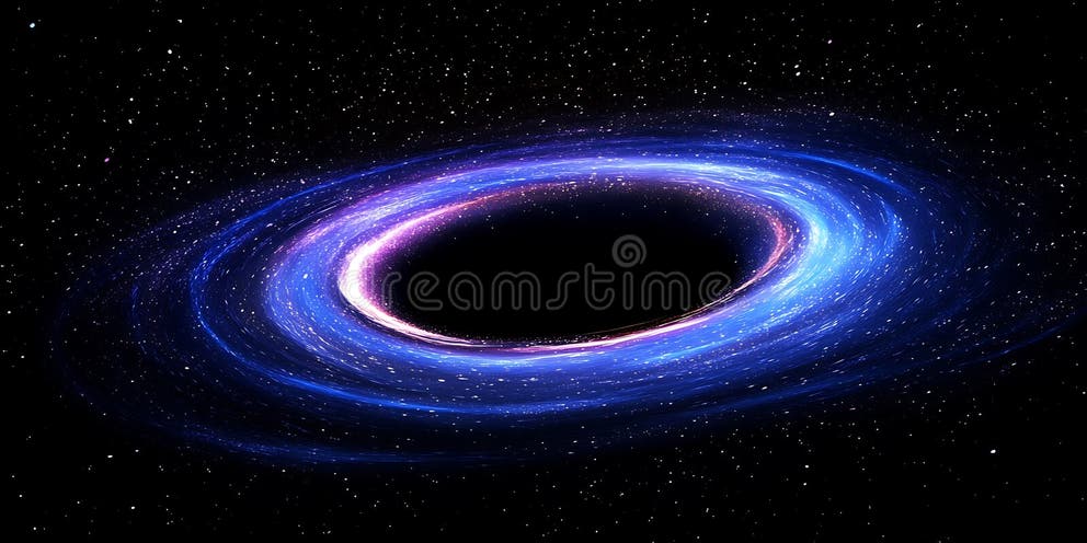 Stunning Black Hole Accretion Disk Image Stock Illustration ...