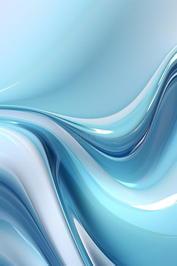 Stunning Blue Abstract Wave Pattern on a Grey Background, AI-generated ...