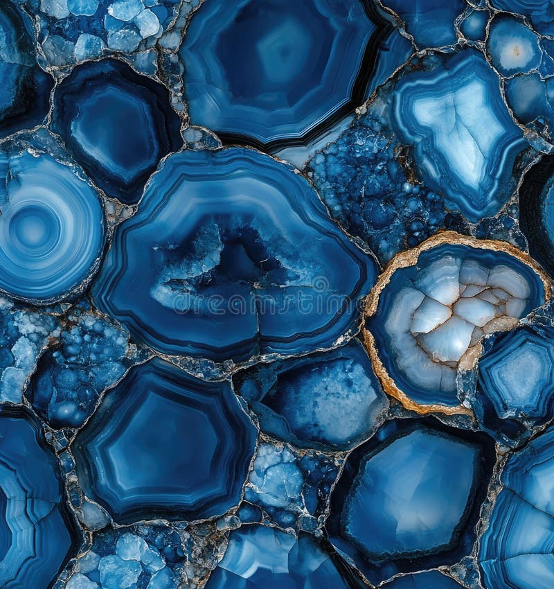 Stunning Blue Agate Stone Texture Background Stock Illustration ...