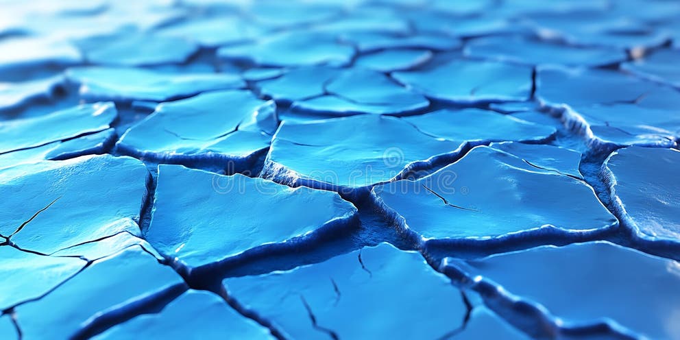 Stunning Blue Cracked Earth Texture: High-Resolution Background Stock ...