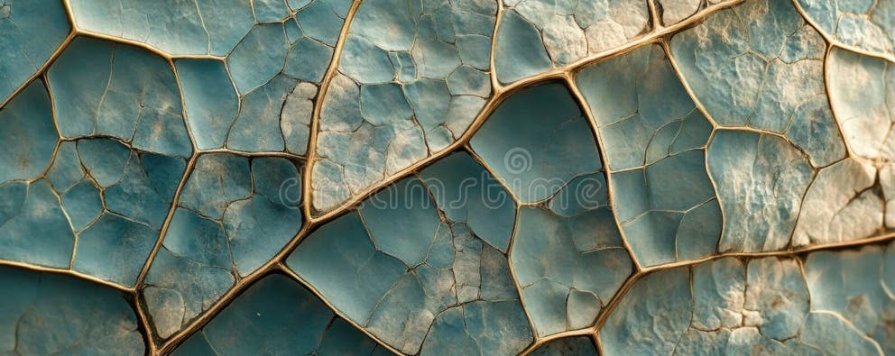 Stunning Blue Cracked Texture in Close-up View Stock Illustration ...