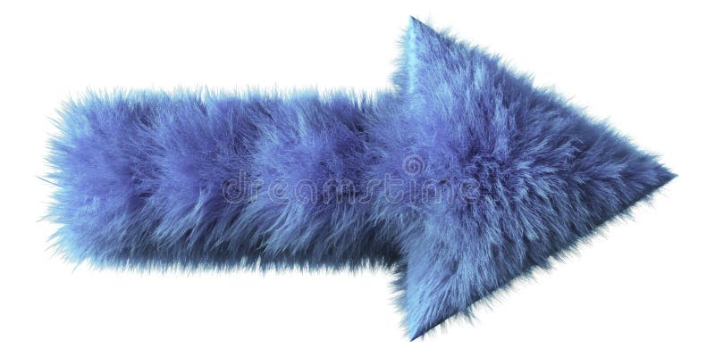 Stunning Blue 3D Fluffy Arrow Right Symbol a Dynamic Design Element for ...