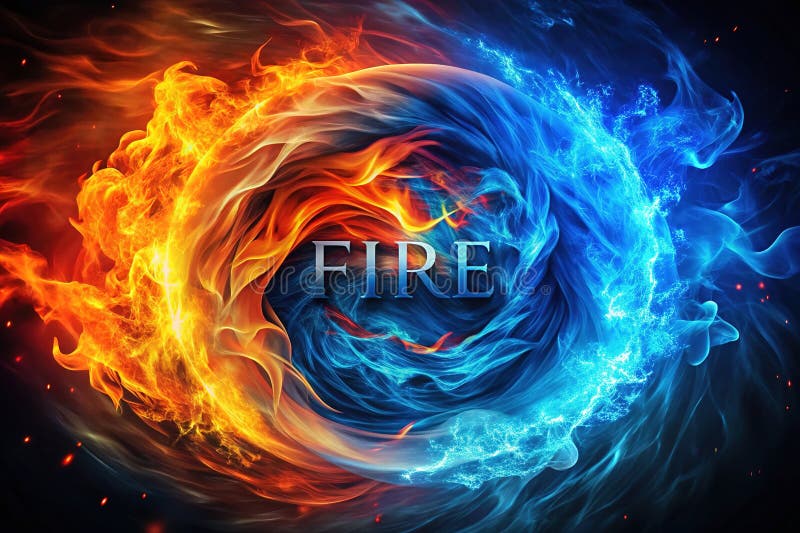 Stunning Blue Flame Vortex a Glowing Abstract Image Perfect for Fantasy ...