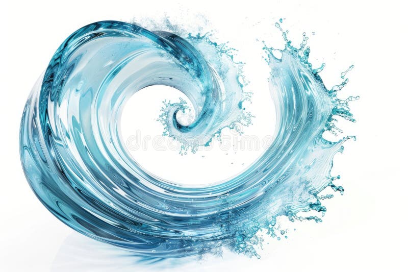 Abstract Glass Sculpture Ocean Wave Design Stock Photos - Free ...