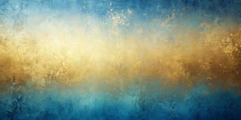 Stunning Blue and Gold Gradient Background a VintageInspired Abstract ...