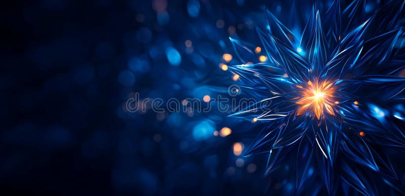 Stunning Blue Gradient Background with Glowing Star Like Shape ...