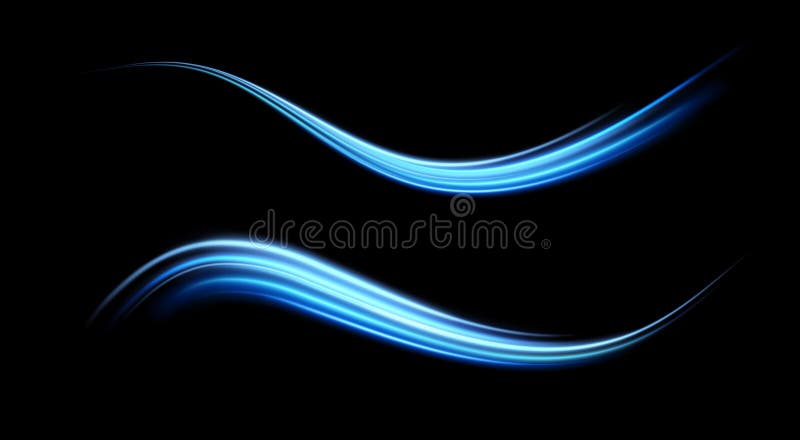 An Elegant and Captivating Display of Beautiful Blue Light Waves ...