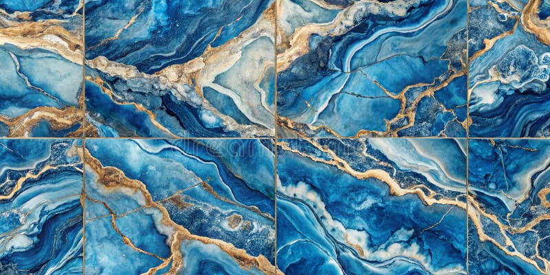 Stunning Blue Marble Tile Background a Panoramic Abstract Design ...