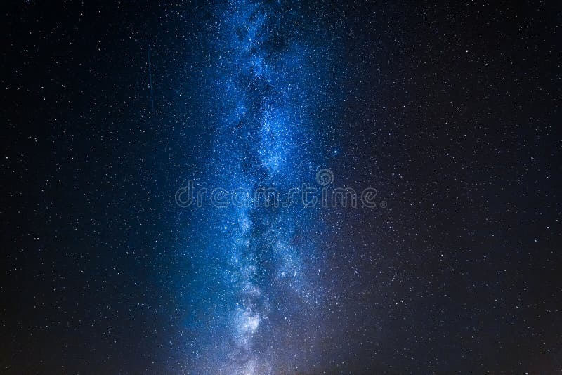 Stunning Blue Milky Way with Million Stars at Night Stock Photo - Image ...
