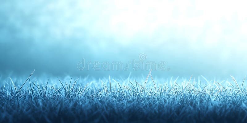 Stunning Blue Mist Field a Serene Nature Background Image Stock ...