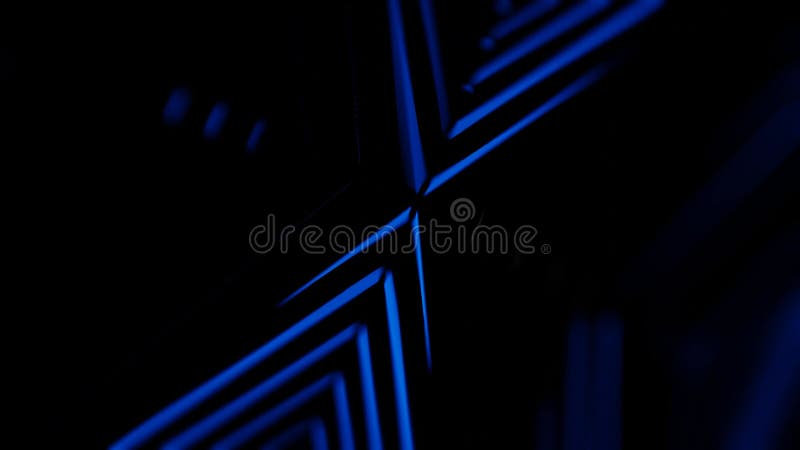 A Stunning Blue Neon Triangle Shape with Glowing Edges and Smooth ...
