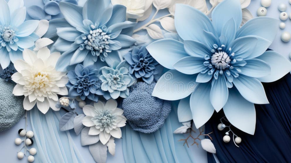 Stunning Blue Palette, Harmonizing Stock Illustration - Illustration of ...