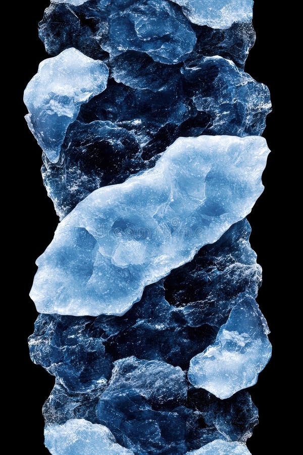 Stunning Blue and White Crystal Formation Stock Illustration ...