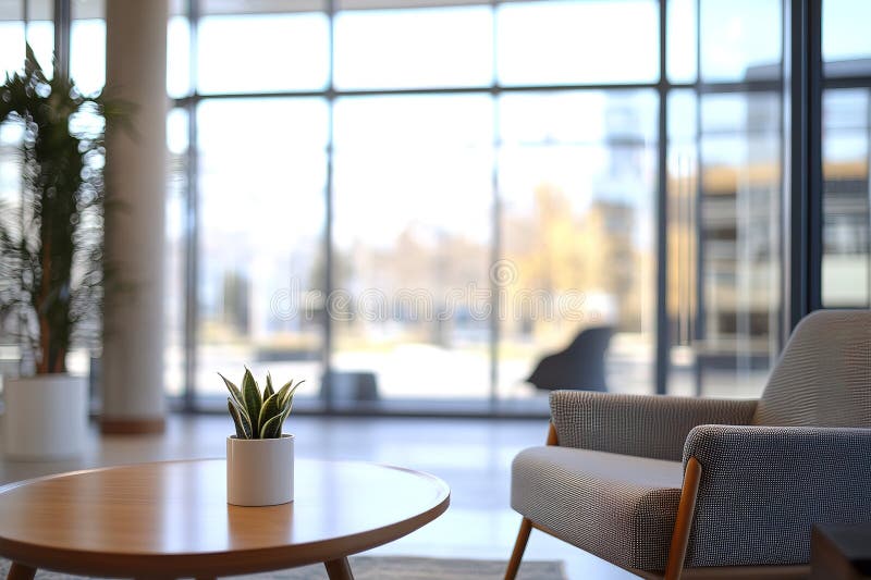 Modern Office Panoramic View: Blurred Interior Design, Stylish ...